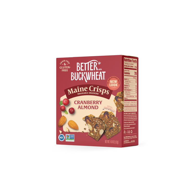 Gluten-Free Cranberry Almond Crackers | The Maine Crisp Co. - Maine ...